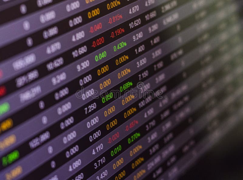 Shot of a Screen of a Trading Platform. Trading Stock Photo - Image of ...
