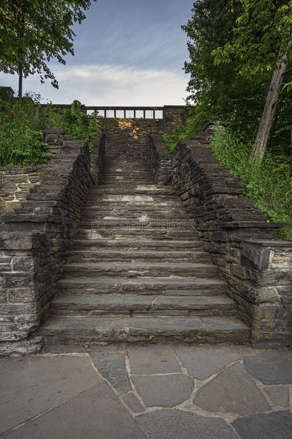 Shot of Outdoor Stair Steps Stock Image - Image of business, landscape ...