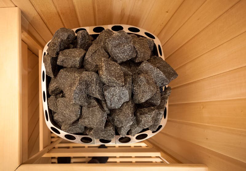 Photo of Granite Rocks on Oven at Sauna Stock Photo - Image of healthy ...