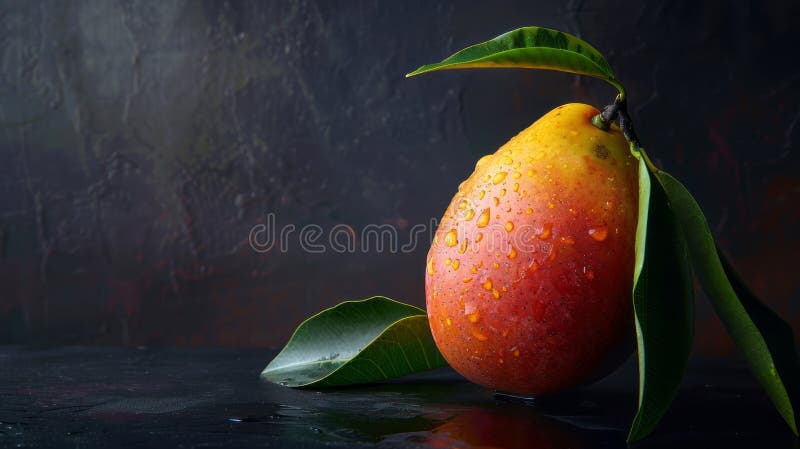 Shot studio mango fruit stock illustration. Illustration of detail ...