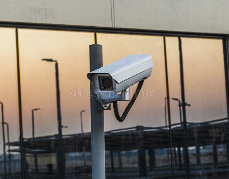 Shot of a Surveillance Camera. Security Stock Image - Image of safety ...