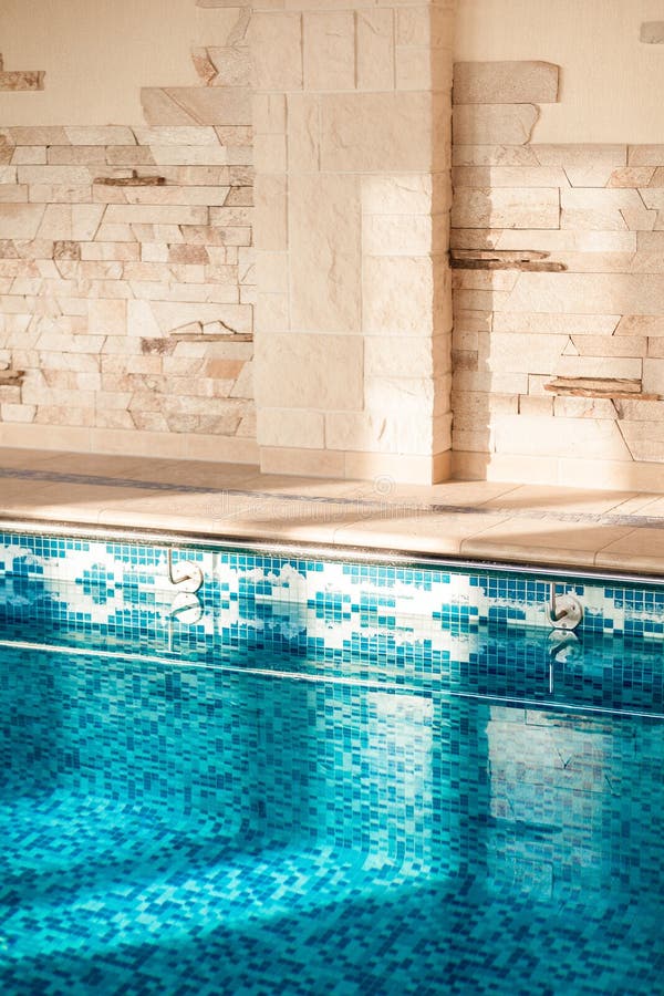 Shot of Swimming Pool with Clean Blue Water Stock Photo - Image of ...