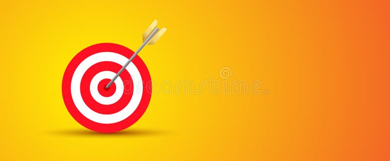 Shot at Target, Flat Winner and Success Symbol Design, Vector Design ...