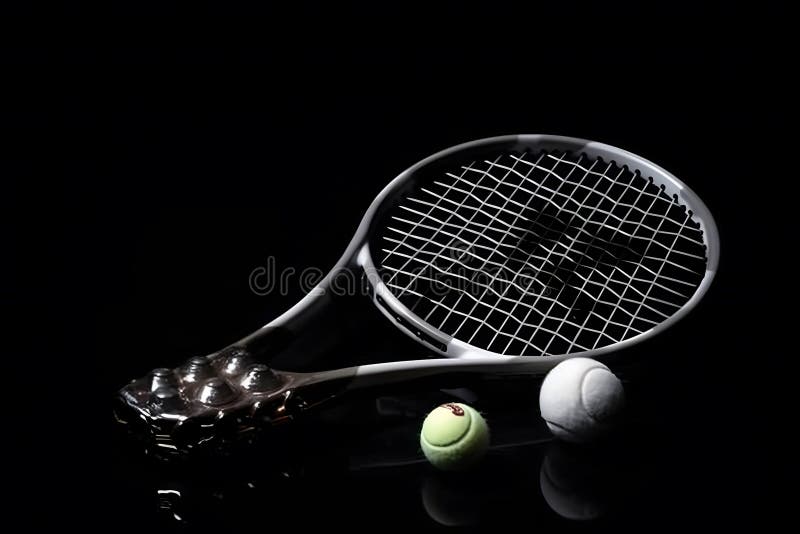 A Shot of a Tennis Racket and a Tennis Ball. Neural Network AI ...
