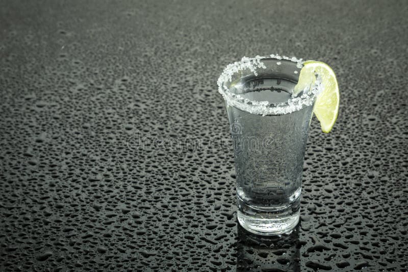 Tequila Shot with Salt and Lemon Stock Image - Image of guadalajara ...