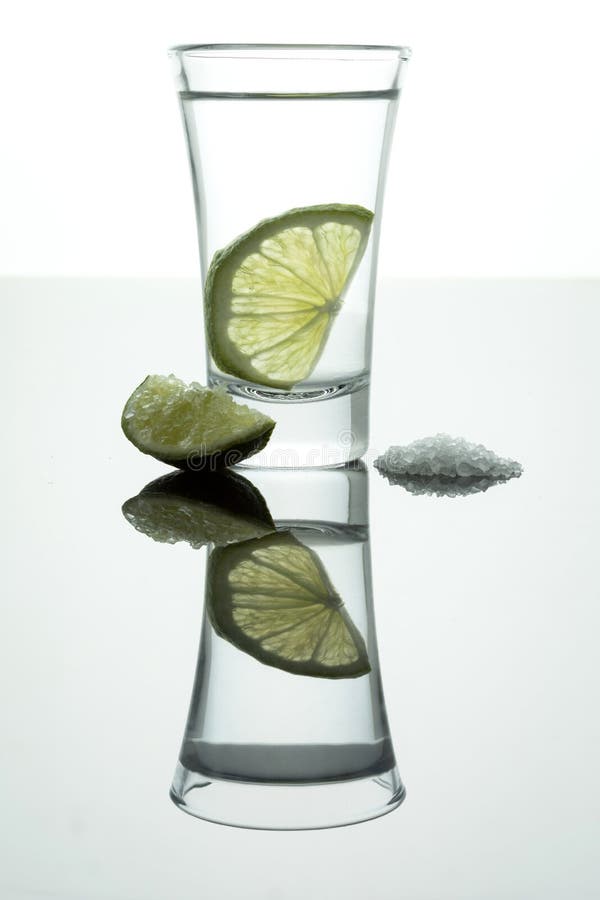 Tequila Shot with Salt and Lemon Stock Photo - Image of liquor ...