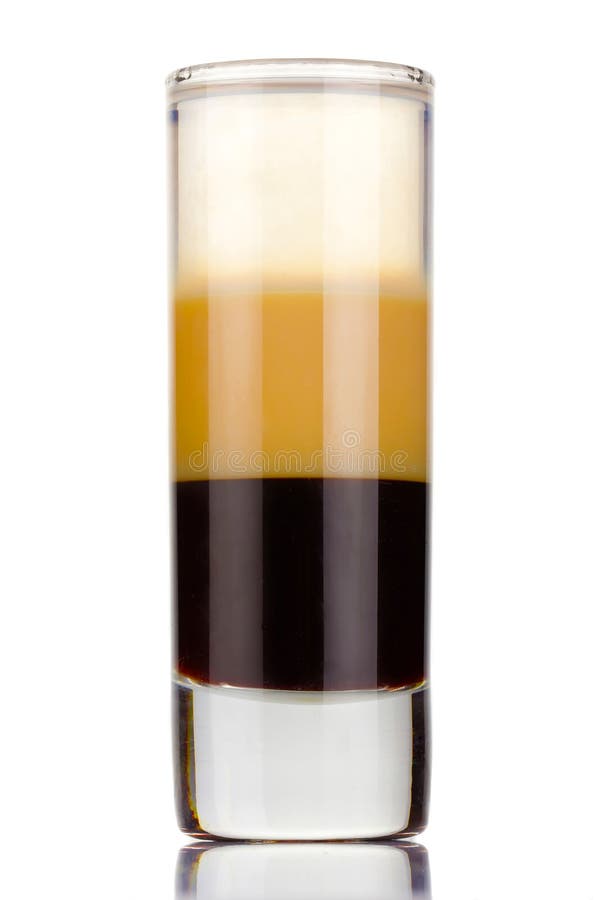 White Alcohol Cocktail with Fruit Ice Crush and Carambola Fruit Stock ...
