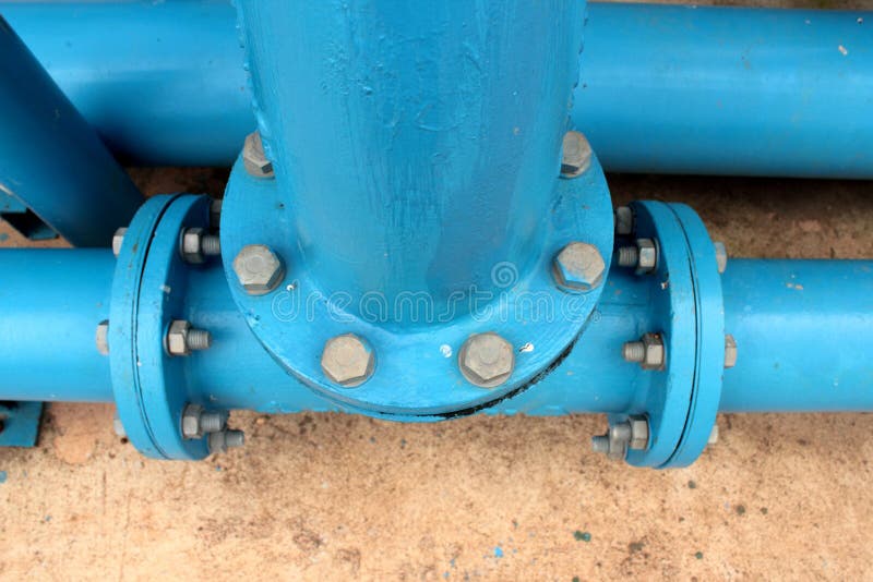 Shot Three Way Pipe for Water Supply Stock Photo - Image of mechanical ...