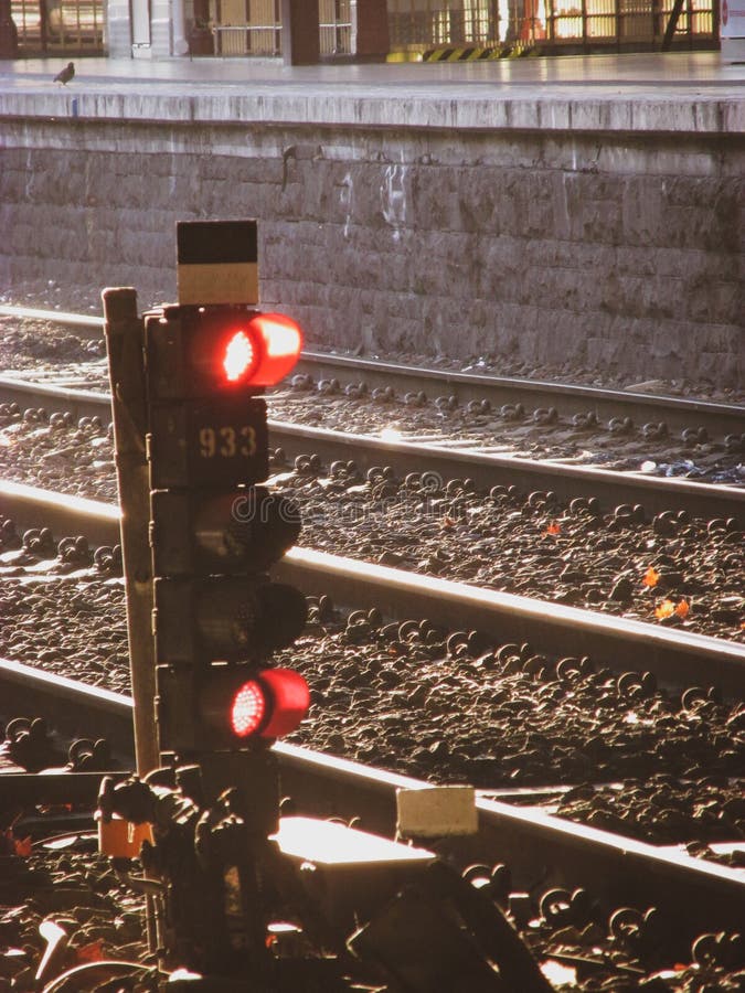 A Shot of Train Traffic Light Controller Stock Image - Image of ...