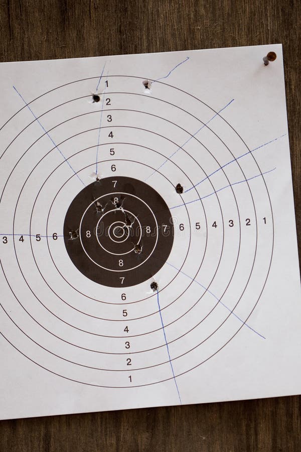 Target with bullet holes stock photo. Image of bullseye - 2980284