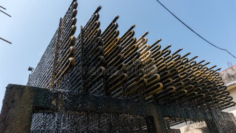 Ice Making Process on an Ice Plant Stock Image - Image of industrial ...