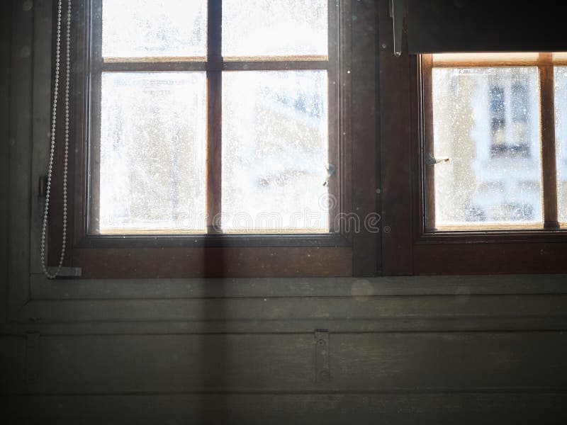 Shot of a Window with Light Coming in Stock Image - Image of backdrop ...