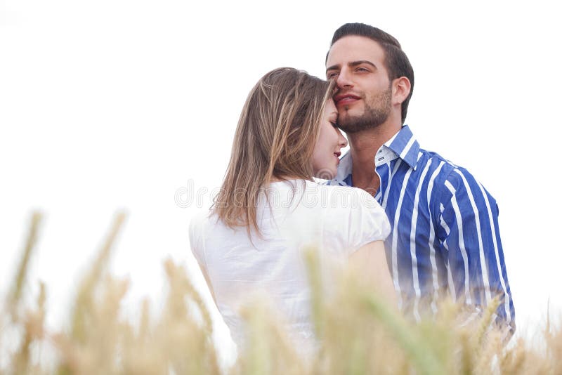 Couple Getting Close in Romance Stock Image - Image of girl, handsome ...