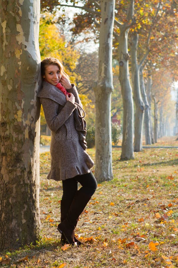 Shot of Young Woman in the Park Stock Photo - Image of female, smiling ...