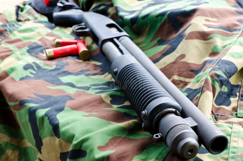 Shotgun bullet stock photo. Image of bullet, steel, barrel - 25940376