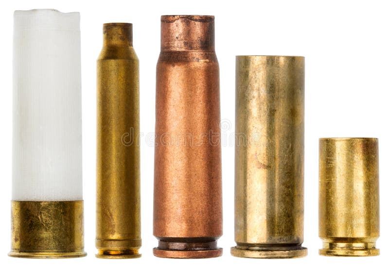 Empty bullet cartridges stock photo. Image of target - 269743830