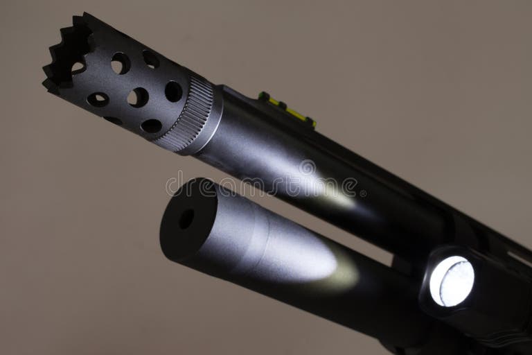 Shotgun muzzle stock photo. Image of weaponlight, muzzle - 31232224