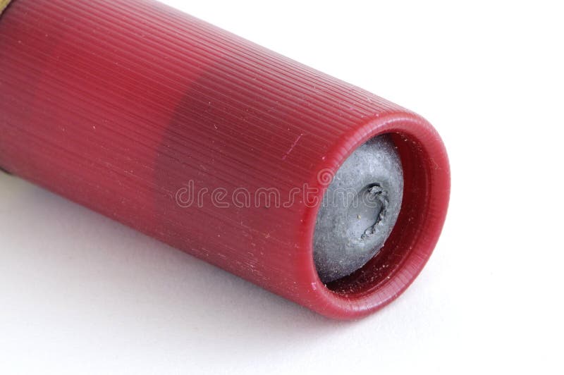 Shotgun shell slug stock image. Image of firearm, grey - 23196313