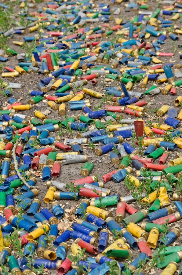 Shotgun Shells on the Ground Editorial Stock Photo - Image of sleeves ...