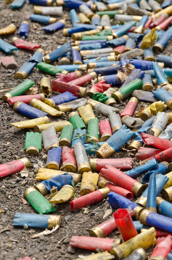 Shotgun Shells on the Ground Editorial Stock Photo - Image of military ...