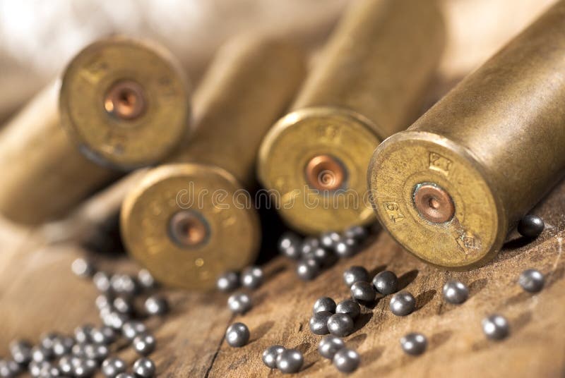 Shotgun shells and shot stock image. Image of blast, fire - 14051027