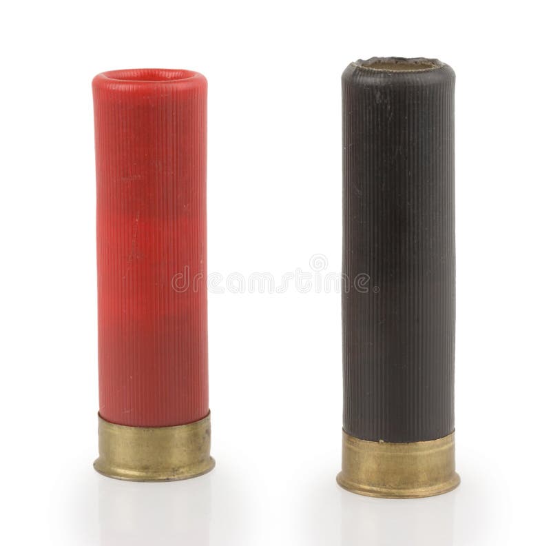 Trio of Shotgun Shells stock image. Image of shooting - 12596783