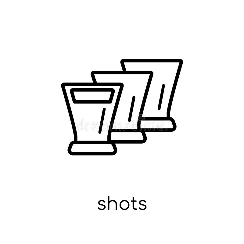 Shots Icon from Drinks Collection. Stock Vector - Illustration of ...
