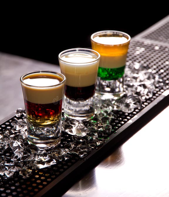 Shots stock image. Image of layered, nightclub, mint - 34847971