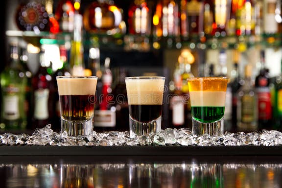 Shots stock photo. Image of cream, nightlife, club, layers - 34847996