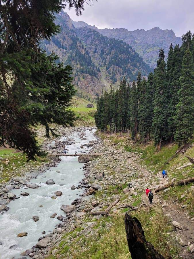 Tarsar Marsar Trek editorial stock image. Image of hiking - 260886779