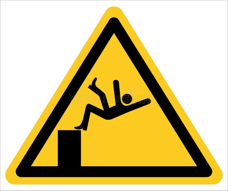 Should Be Careful when Walking Up the Stairs.,Danger Sign Stock Vector ...