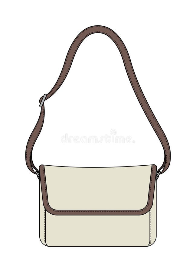 Shoulder Bag Template Illustration Stock Vector - Illustration of ...
