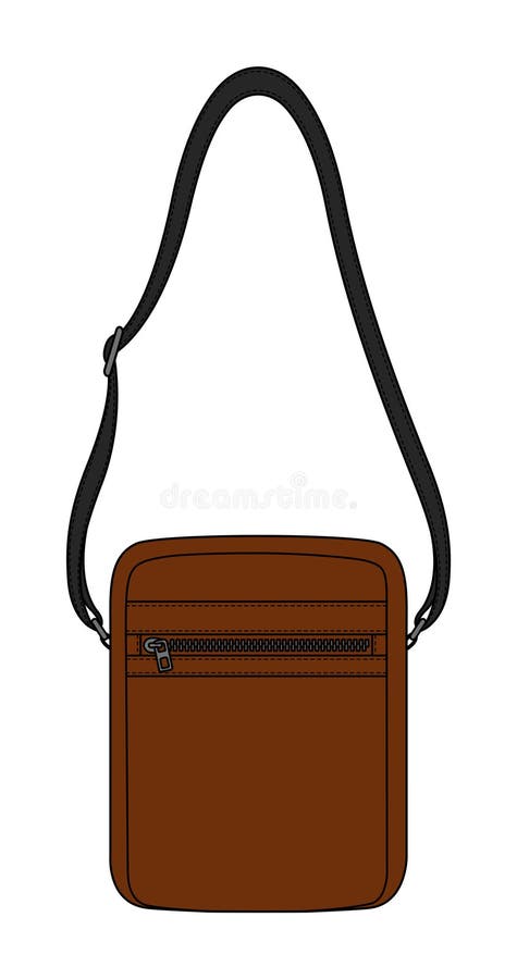 Shoulder Bag Template Illustration Stock Vector - Illustration of purse ...