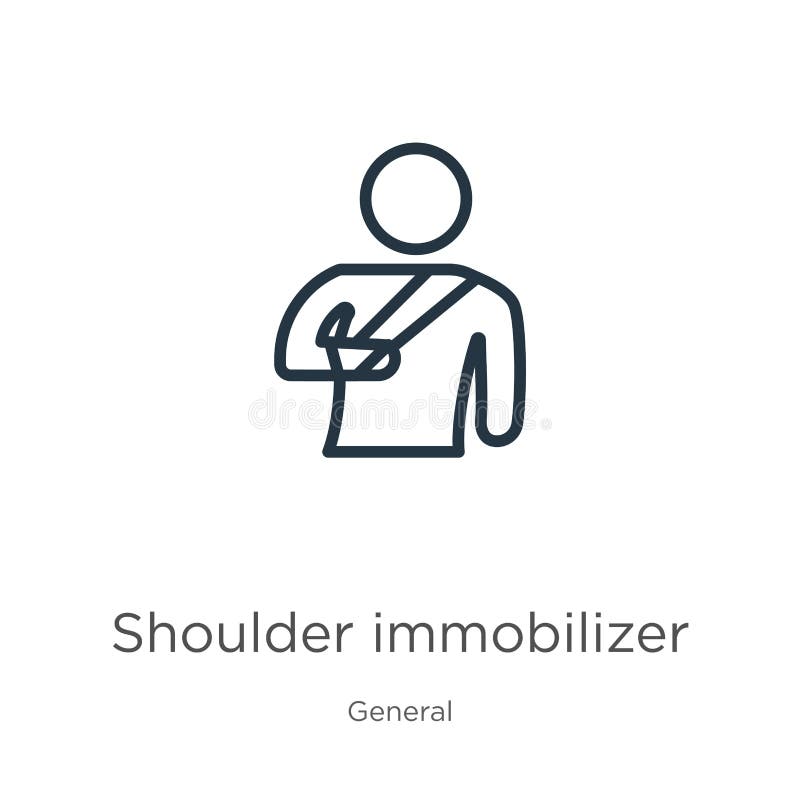 Shoulder Immobilizer App Icon Stock Vector - Illustration of flat ...