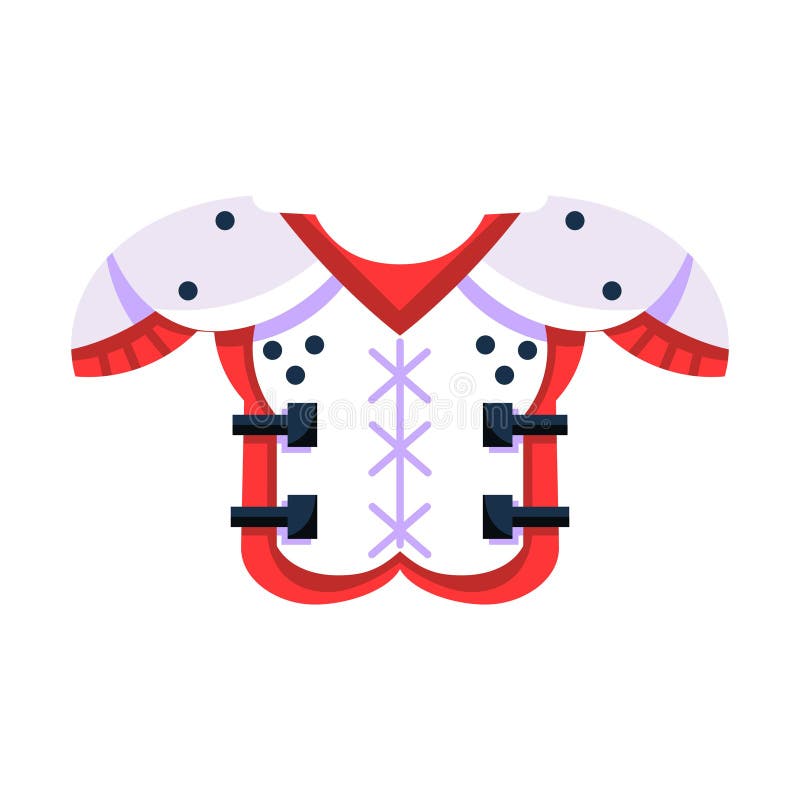 Shoulder Pad and Chest Protector Stock Vector - Illustration of vector ...