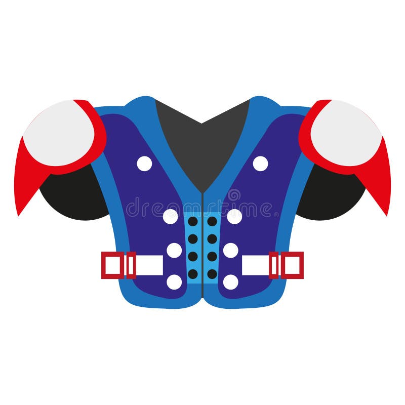 Shoulder Pad and Chest Protector Stock Vector - Illustration of ...