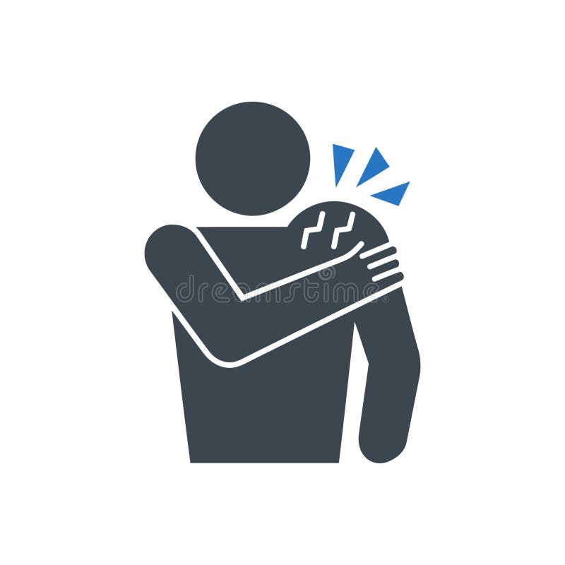 Shoulder Pain Injury Icon stock vector. Illustration of rehabilitation ...