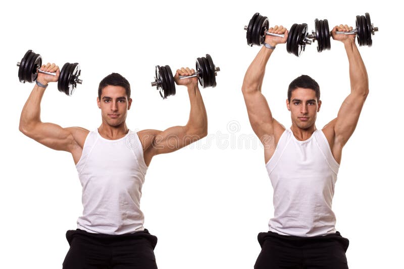 Shoulder Press stock image. Image of shot, fitness, movement - 23231673
