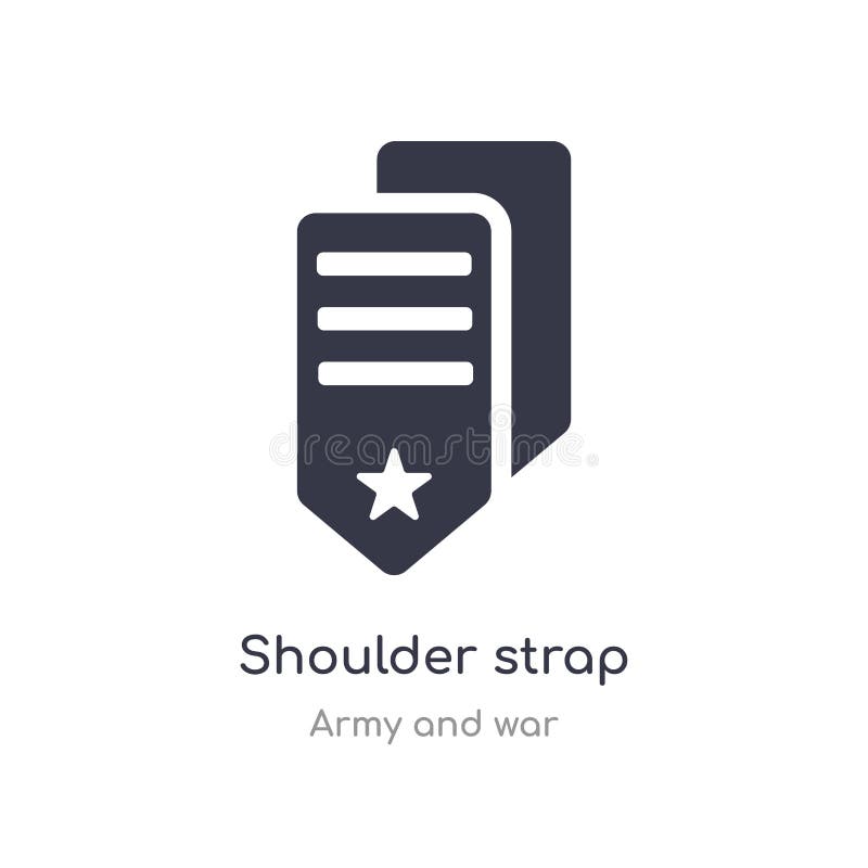 Shoulder Strap Icon. Isolated Shoulder Strap Icon Vector Illustration ...