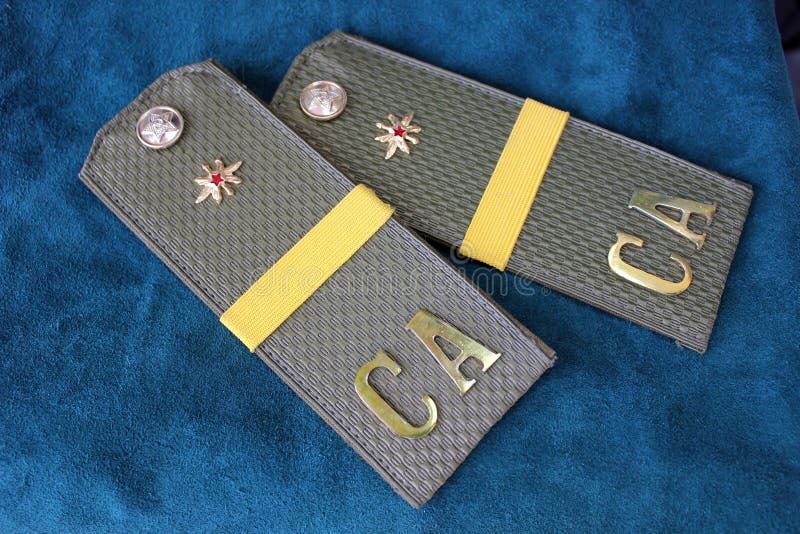 Shoulder Straps for Military Uniforms Stock Photo - Image of uniforms ...