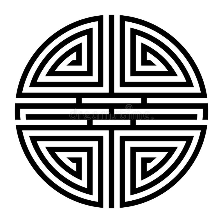Shou, Variation of the Chinese Symbol for Longevity and a Long Life ...