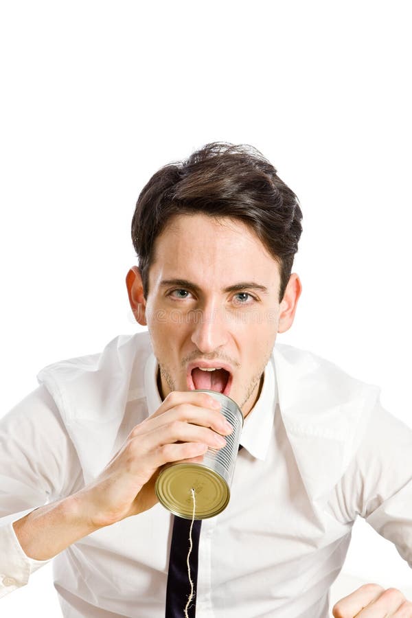 Shout stock image. Image of young, avoid, phone, isolated - 21965587