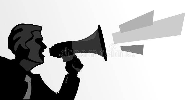 Shout stock illustration. Illustration of sample, barker - 39841856