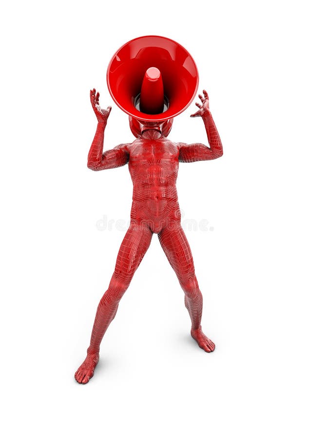 Shout loud stock illustration. Illustration of broadcast - 31618092