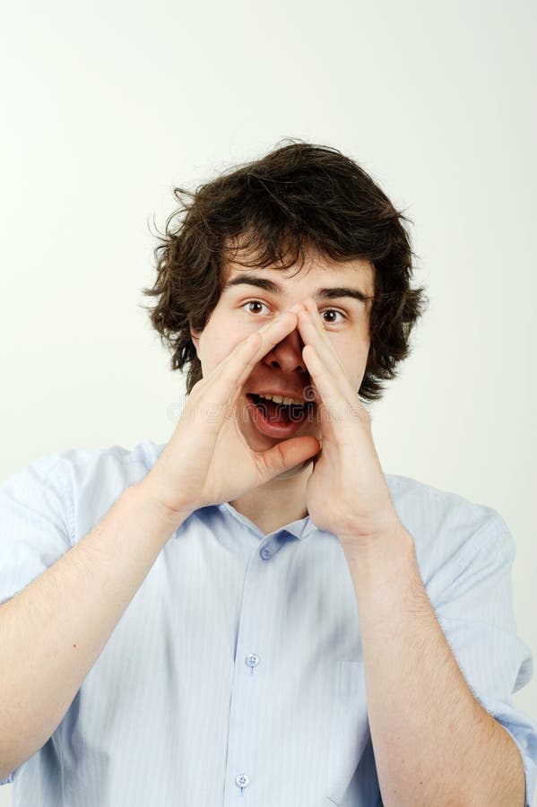 Shouting stock image. Image of gossip, concepts, announcement - 20572015