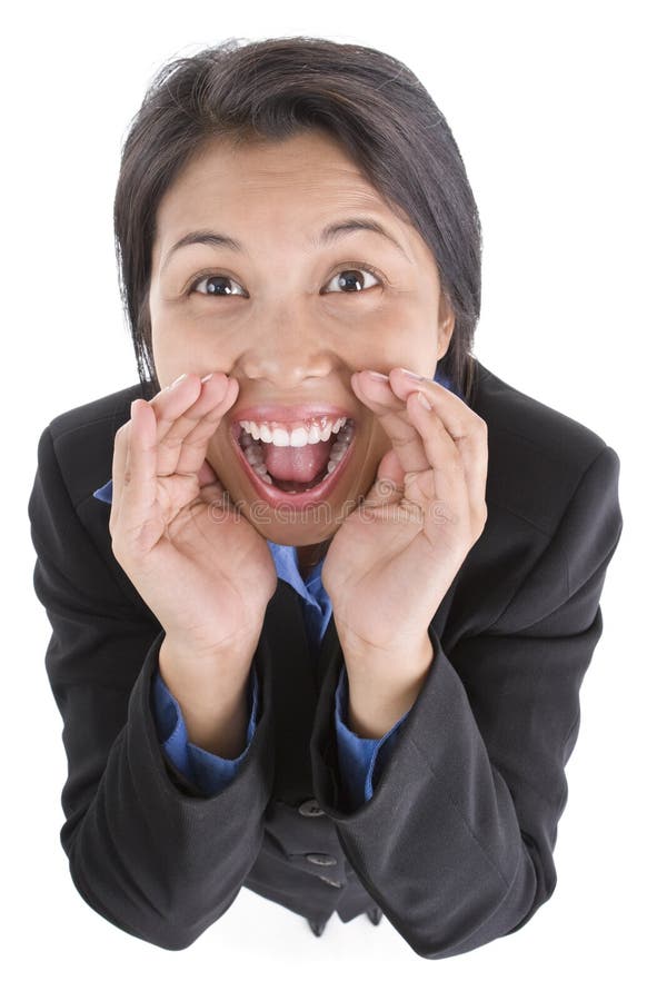 Shouting stock image. Image of announce, distortion, loud - 6332855