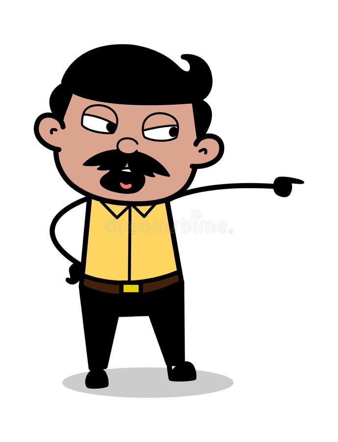 Shouting in Aggression - Indian Cartoon Man Father Vector Illustration ... Shouting in Aggression - Indian Cartoon Man Father Vector Illustration ...