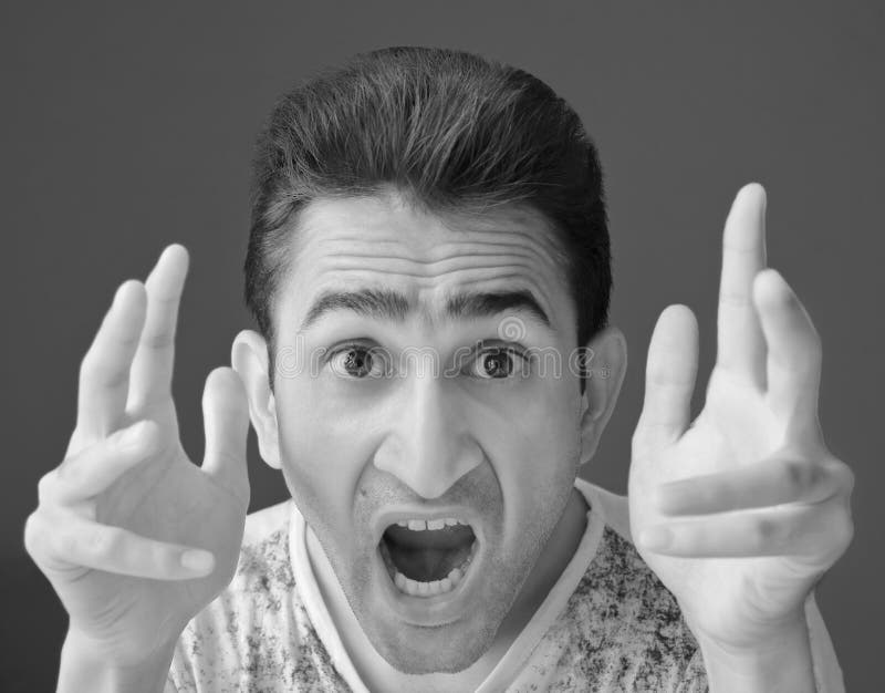 Shouting in Anger stock image. Image of pakistani, expressive - 34156849
