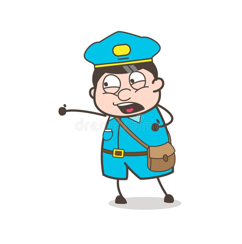 Shouting Angry Postman Face Vector Stock Illustration - Illustration of ...