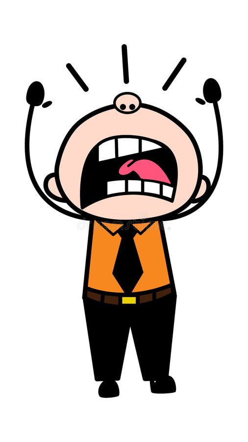 Shouting Kid Cartoon stock illustration. Illustration of clipart ...